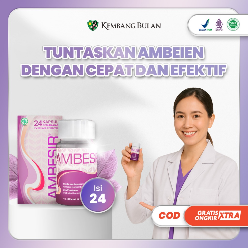 Jual Kembang Bulan Ambesir isi 24 kapsul - Obat Herbal Daun Ungu Wasir Ambeien Ambeyen Paling ...