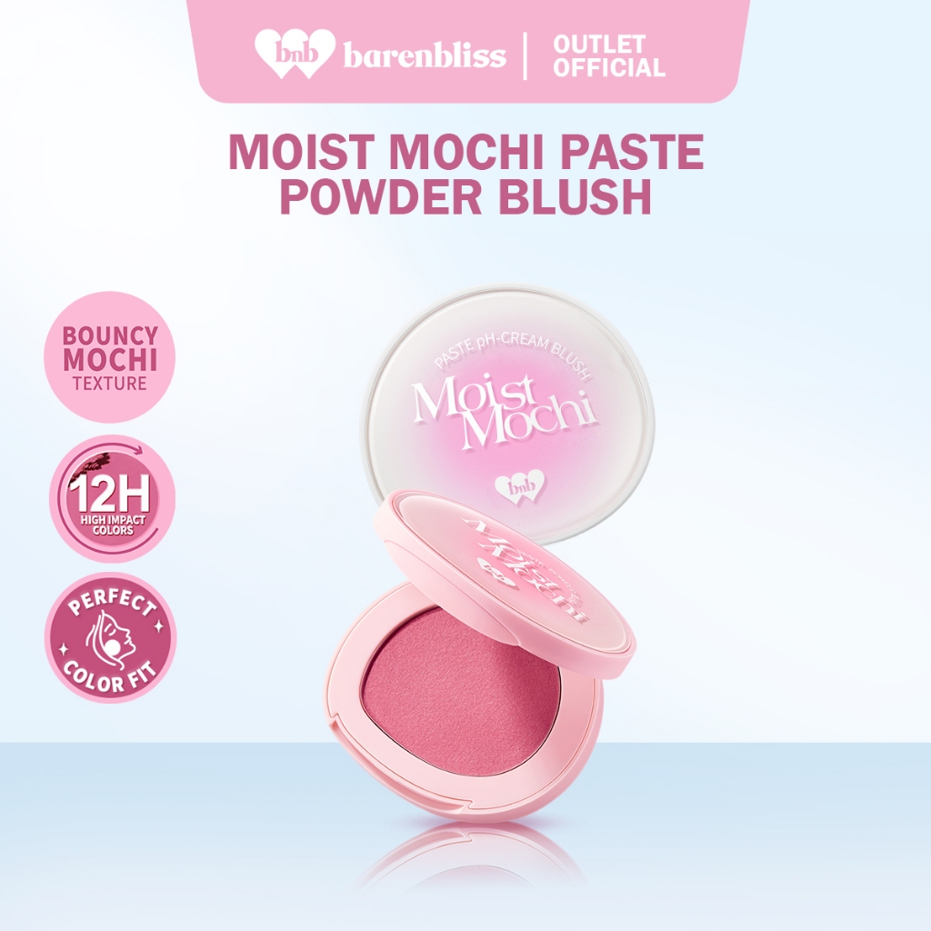 Jual [NEW SHADE] BNB barenbliss Moist Mochi Paste Powder Blush [12H ...