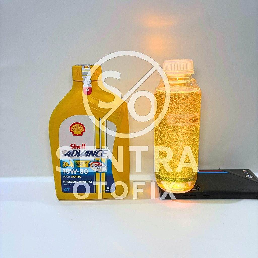 Jual OLI MESIN SHELL ADVANCE AX5 OIL MOTOR SCOOTER MATIC 800ML 0.8L ORIGINAL ASLI | Shopee Indonesia