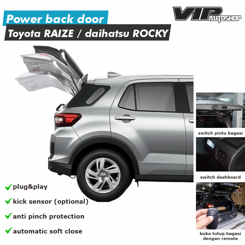 Jual Toyota RAIZE EV Power Back Door Electric Tail Gate Pintu Bagasi ...