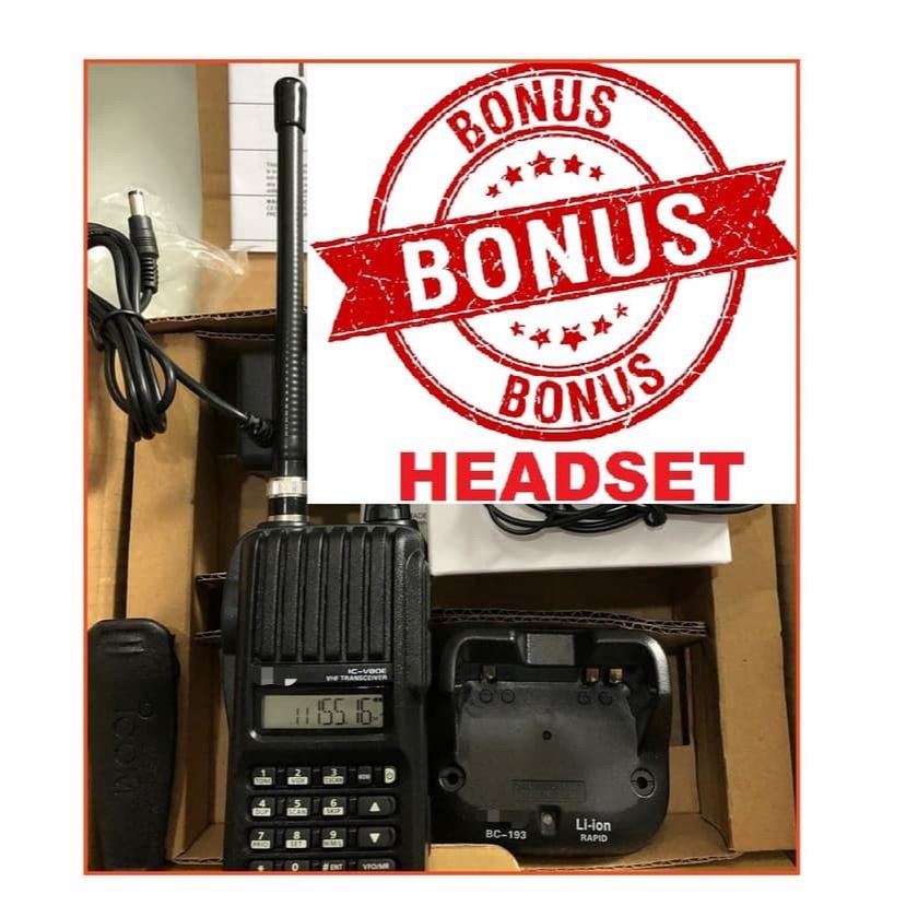 Jual WALKIE TALKIE RADIO HT Ic V 80 ICV80 IC - V80 VHF BONUS HEADSET ...