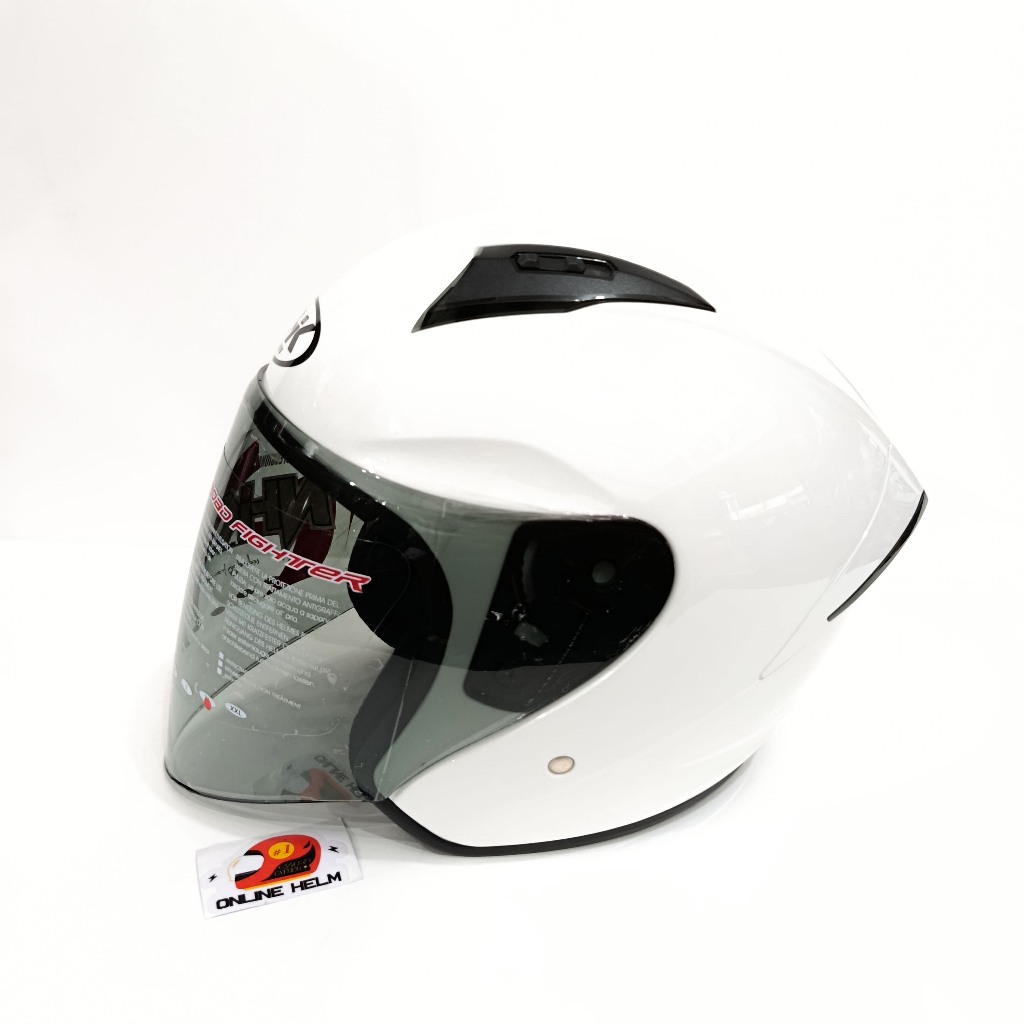 Jual HELM NHK N1 ELITE SOLID warna putih kilat | Shopee Indonesia