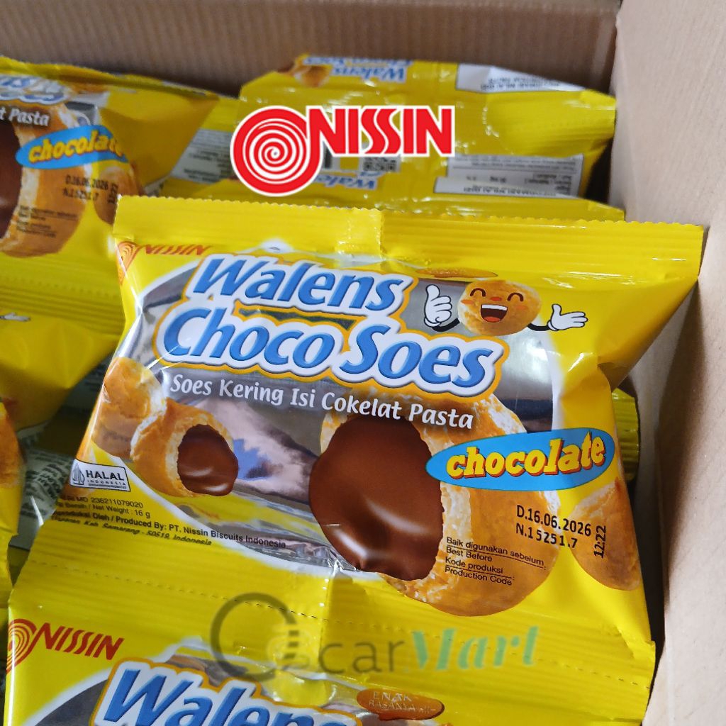 Jual NISSIN WALENS SOES Biskuit COKELAT Renceng isi 10 Kue Sus Kering ...