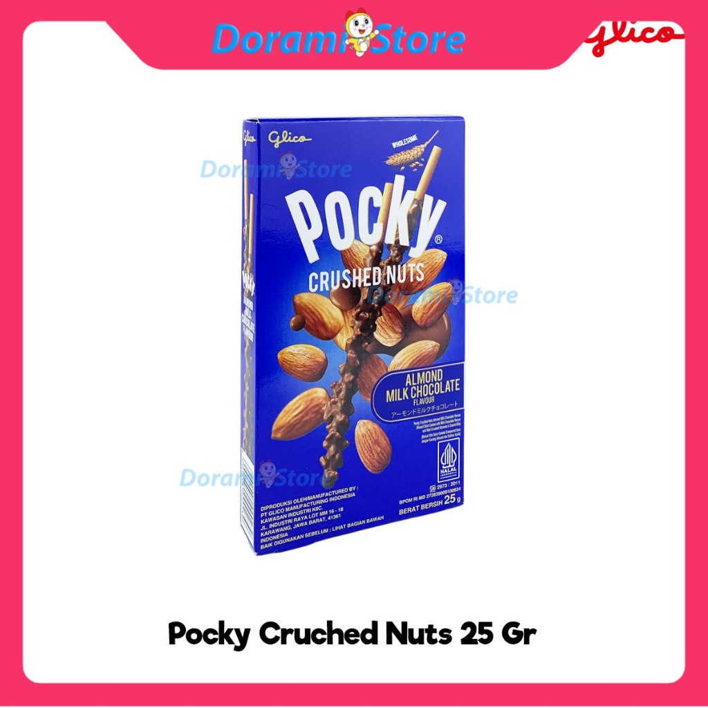 Jual Pocky Crushed Nuts 25gr / Biskuit Stick Bersalut Coklat Kacang ...