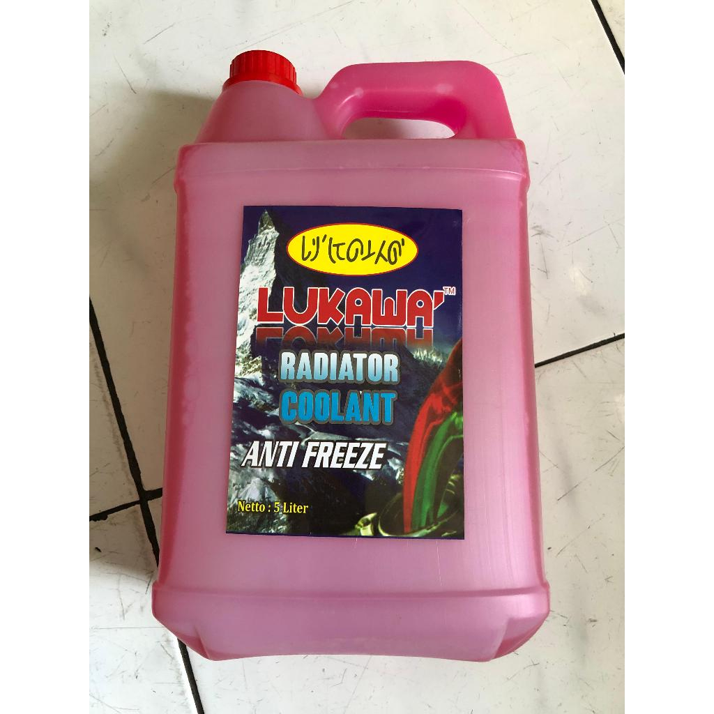 Jual AIR RADIATOR COOLANT LUKAWA MERAH 5 LITER | Shopee Indonesia