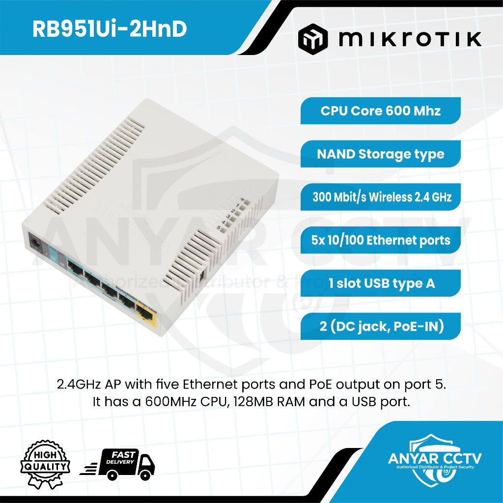 Jual Mikrotik RB951Ui-2HND Router Wireless Original | Shopee Indonesia