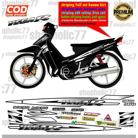 Jual Striping Sticker Vega r lama old AG Style Setriping Vega Lama ...
