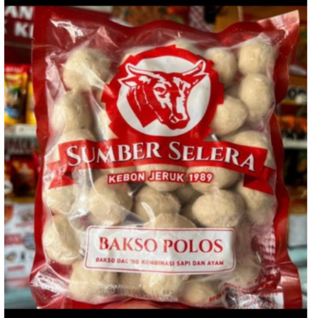 Jual Bakso Sapi SUMBER SELERA Bakso Polos 50pcs Sumber Selera Kebon ...