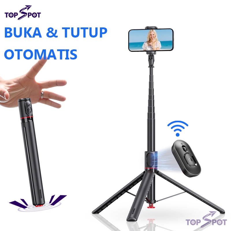 Jual Topspot TT01 Bluetooth Tongsis Tripod Pop Up Selfie Stick Portable ...