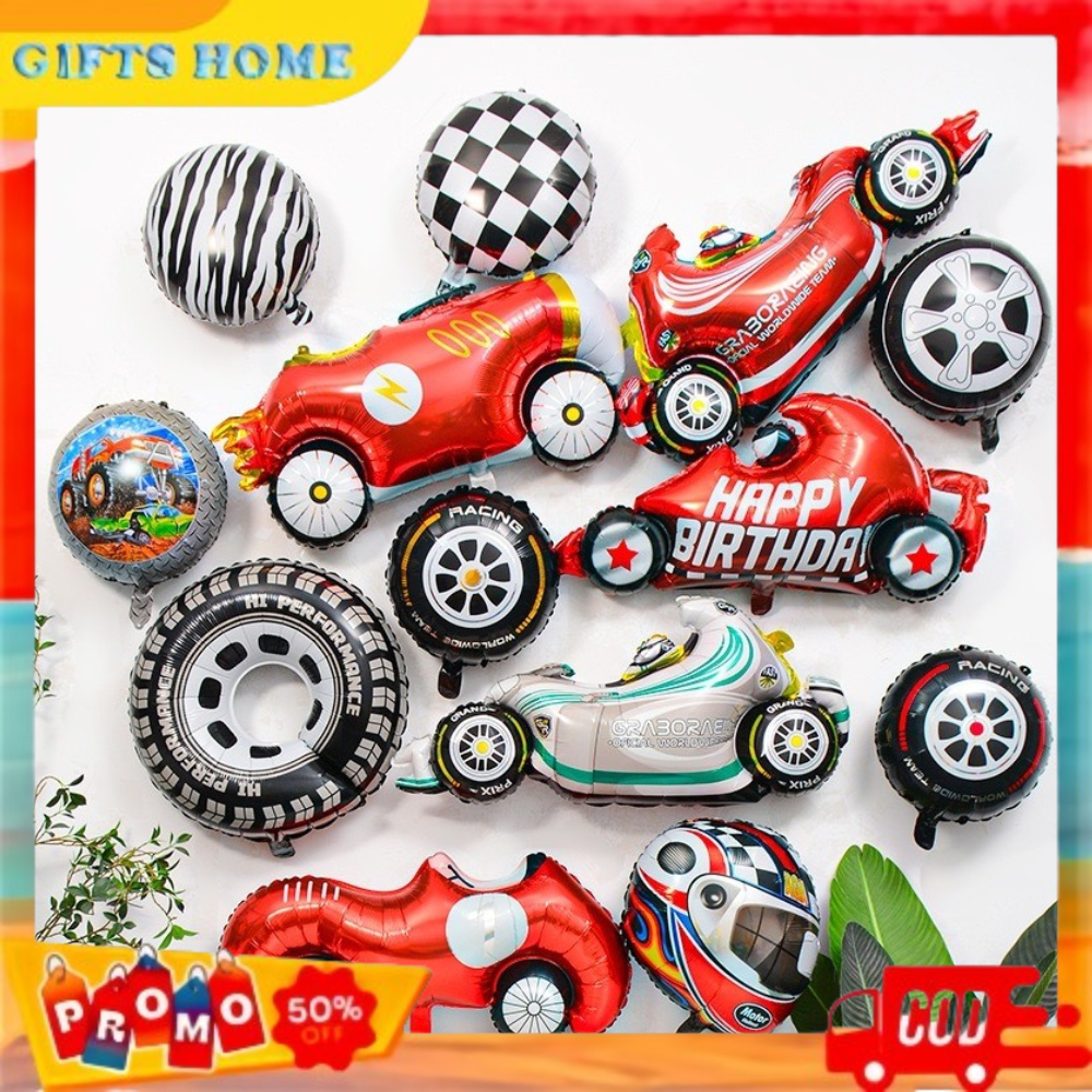Jual Balon Foil JUMBO Racing Offroad / Mobil Balap / Balon BULAT Ban ...