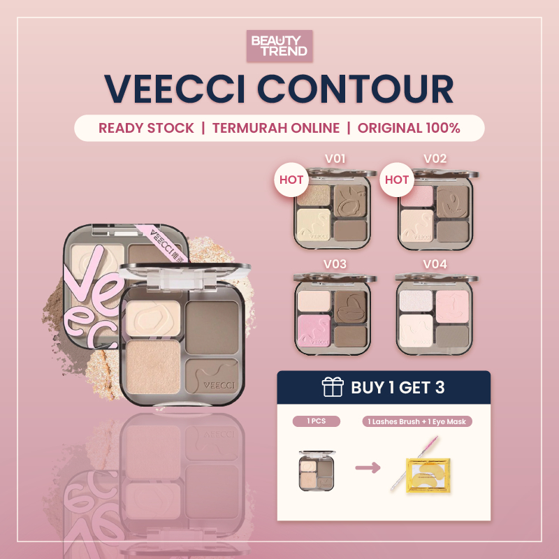 Jual [BPOM ORI] Veecci Contour Palette Face Palette Contour Highlight ...