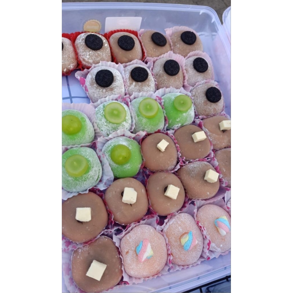 Jual Mochi Mix 4 Rasa (Oreo,Anggur Hijau,Coklat Keju,Marshmellow ...