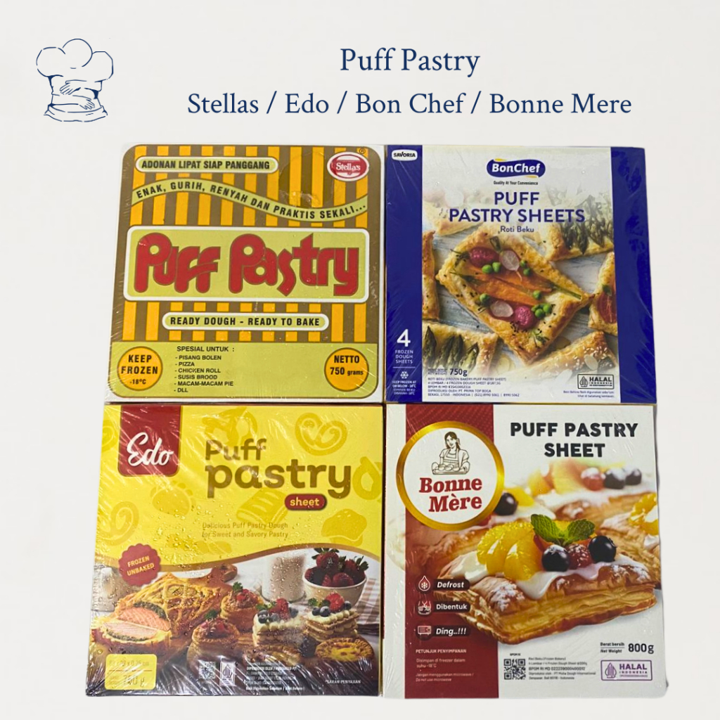 Jual Puff Pastry Edo / Stellas / Bon Cheff / Bonne Mere (750gr/800gr ...