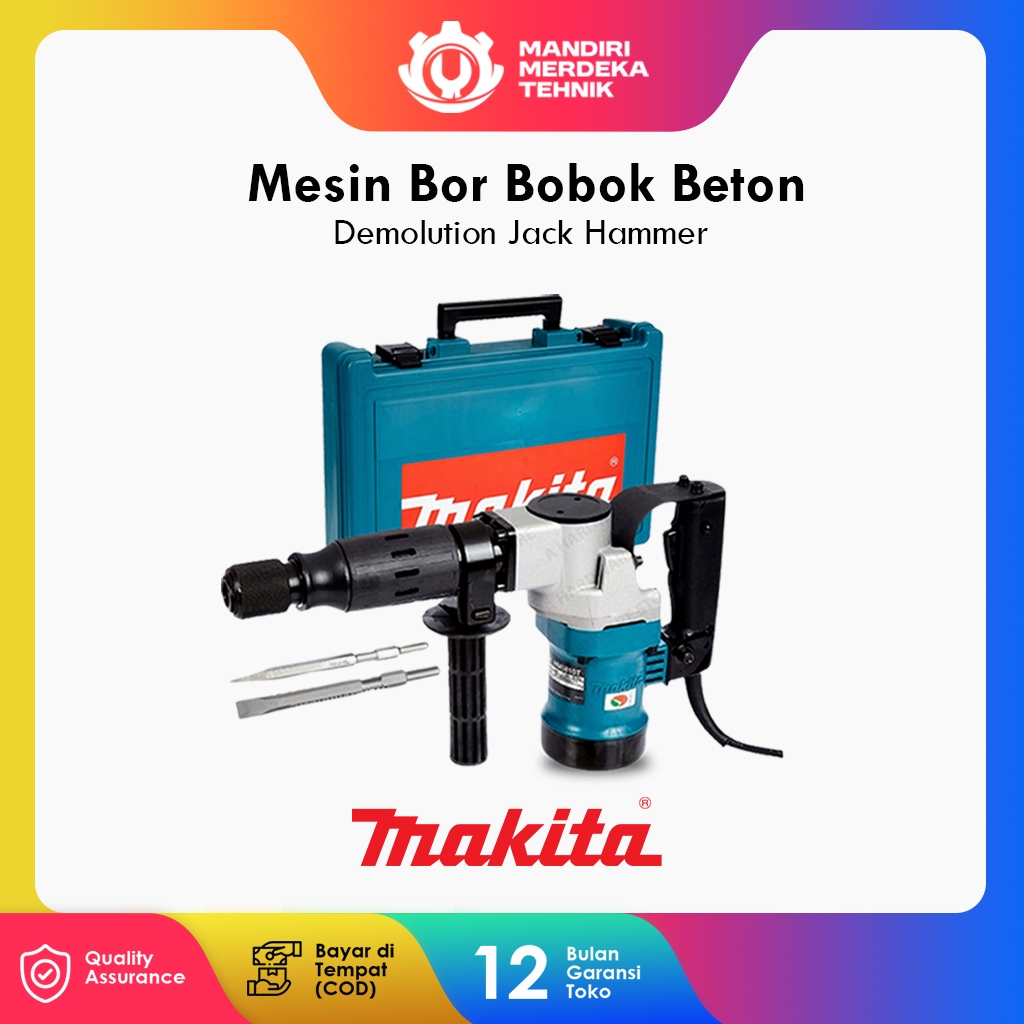 Jual PROMO TERMURAH!!! Mesin Bobok Beton Makita HM0810T Mesin Demolition Hammer | Shopee Indonesia