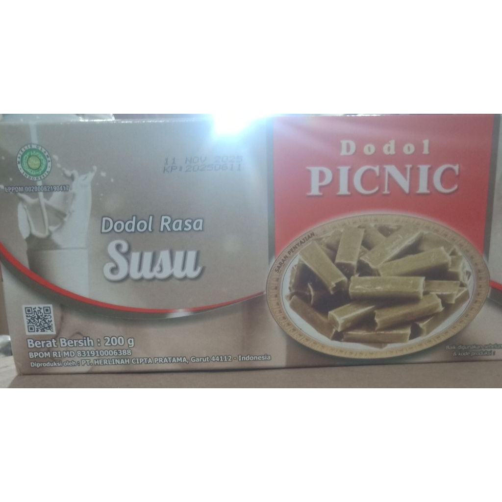 Jual Dodol picnic rasa susu kekinian 200g juaranya dodol khas Garut yg ...