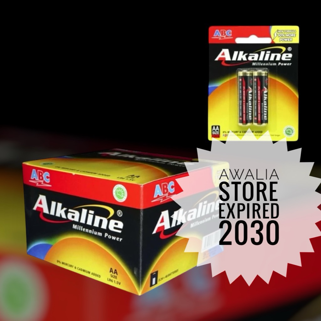 Jual Batre Alkaline AA / A2 ABC isi 24 set/pasang / baterai / battery ...