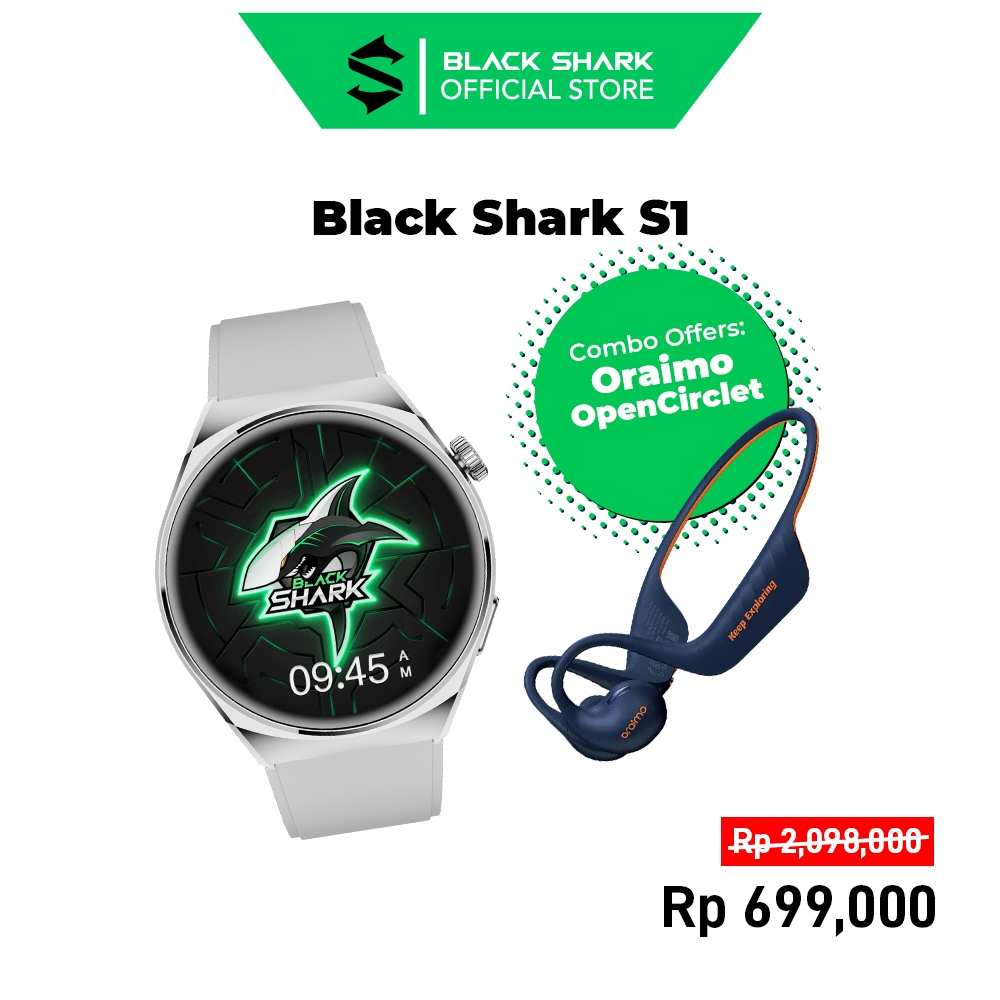 Jual [Promo Special] Black Shark S1 Smartwatch | Layar AMOLED 1.43 ...
