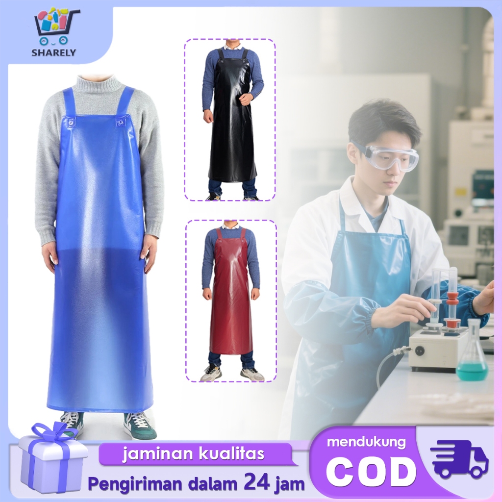 Jual Apron PVC Celemek Masak Anti Air Dan Minyak Celemek Panjang ...