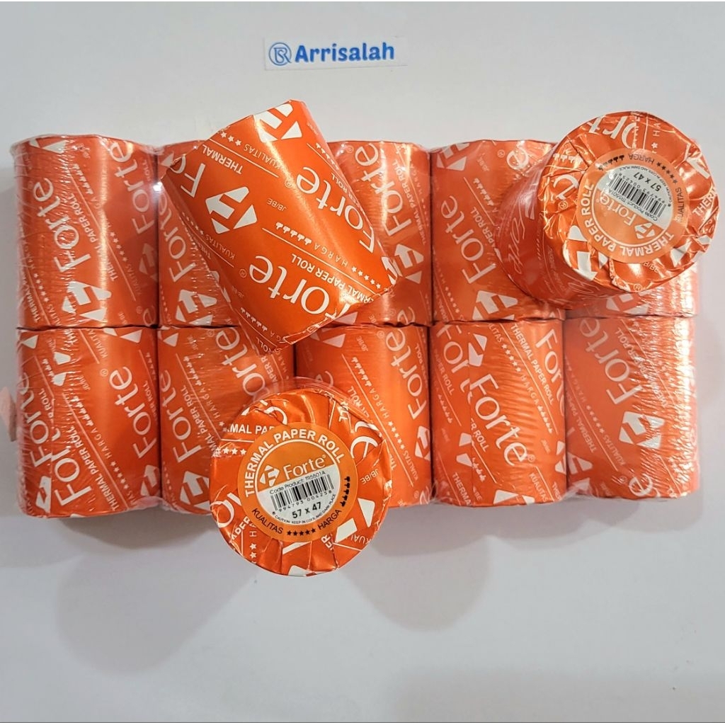 Jual Kertas Struk Kasir | Paper Roll Thermal Forte 57 x 47 mm (1 Pak ...