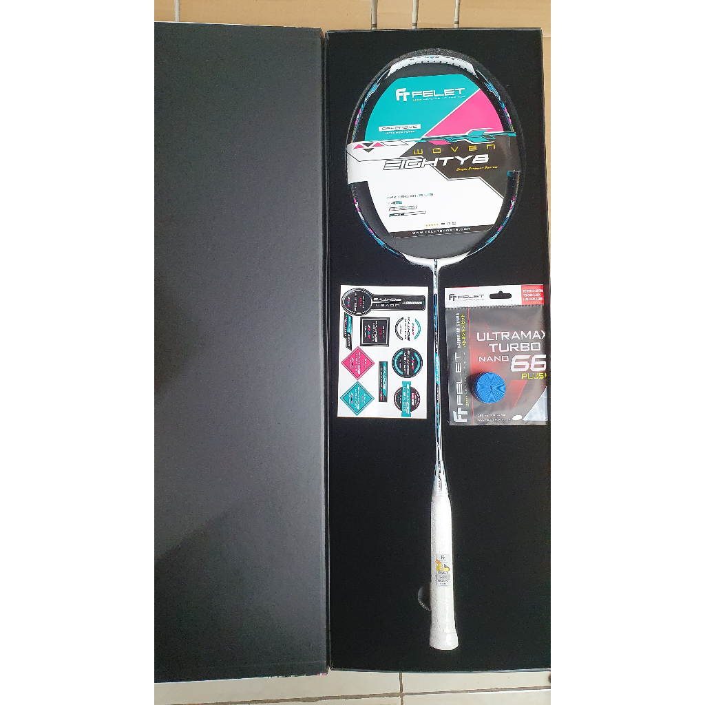 Jual Raket Badminton FELET WOVEN EIGHTY 8 35LBS EIGHTY8 88 Original ...