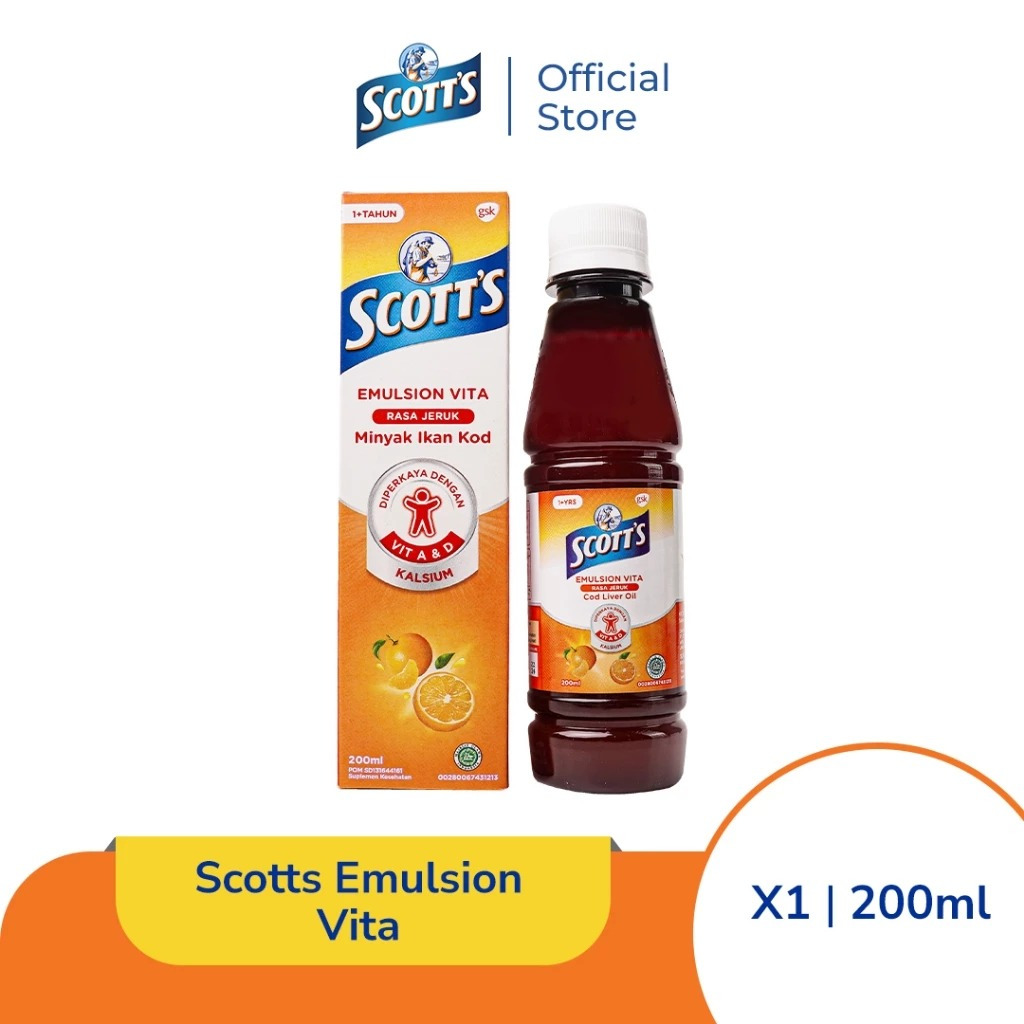 Jual Scott's Emulsion Vita Omega 3 / Vitamin & sumplemen Rasa Jeruk ...
