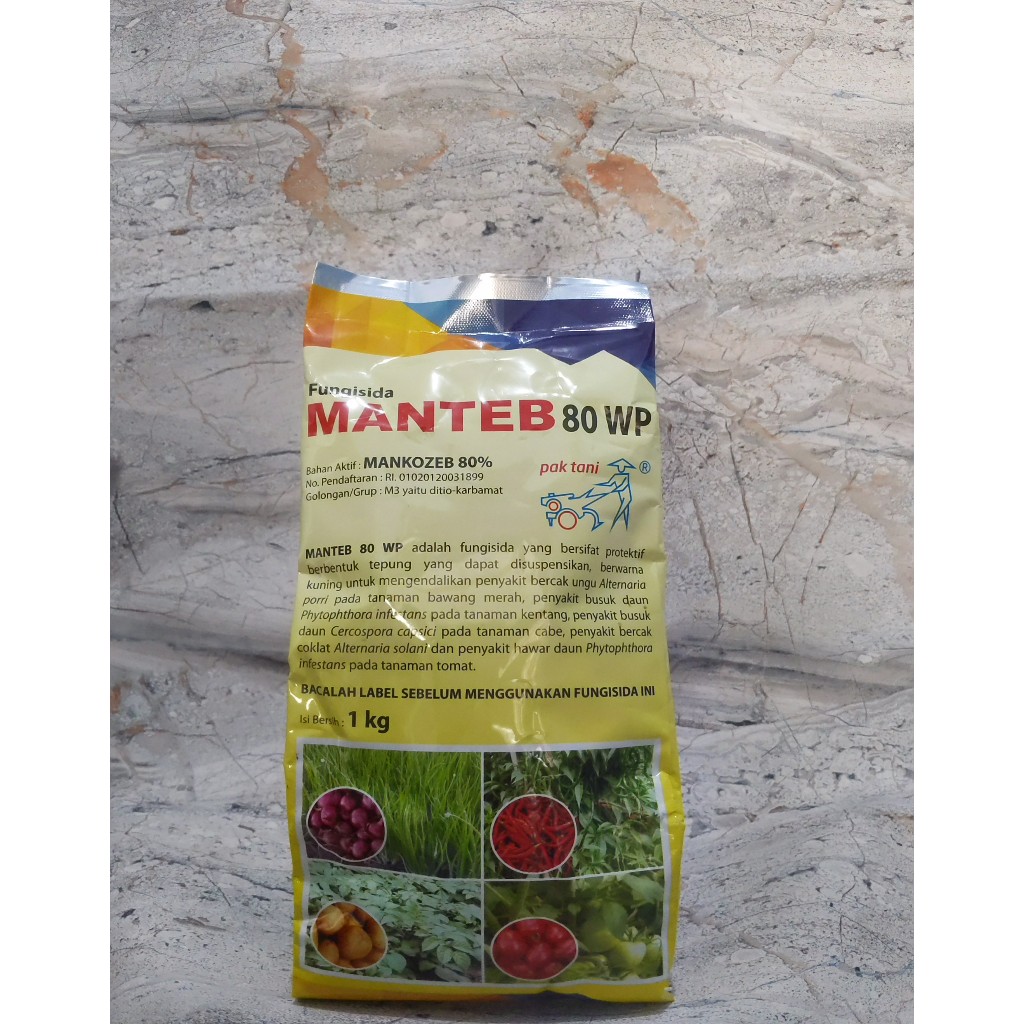 Jual Fungisida MANTEB 80WP - Pak Tani 1Kg | Shopee Indonesia