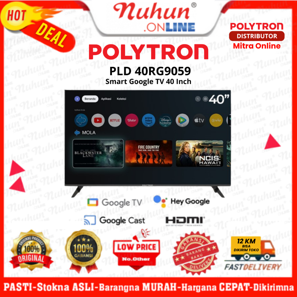 Jual POLYTRON Google TV 40 inch PLD 40RG9059 Smart Cinemax | Shopee ...