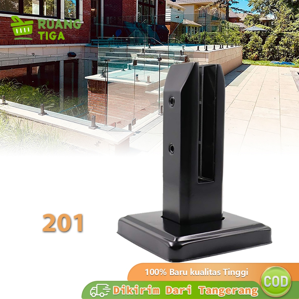 Jual Spigot Penjepit Kaca Tiang Railing Tinggi 160mm Bracket Penjepit ...