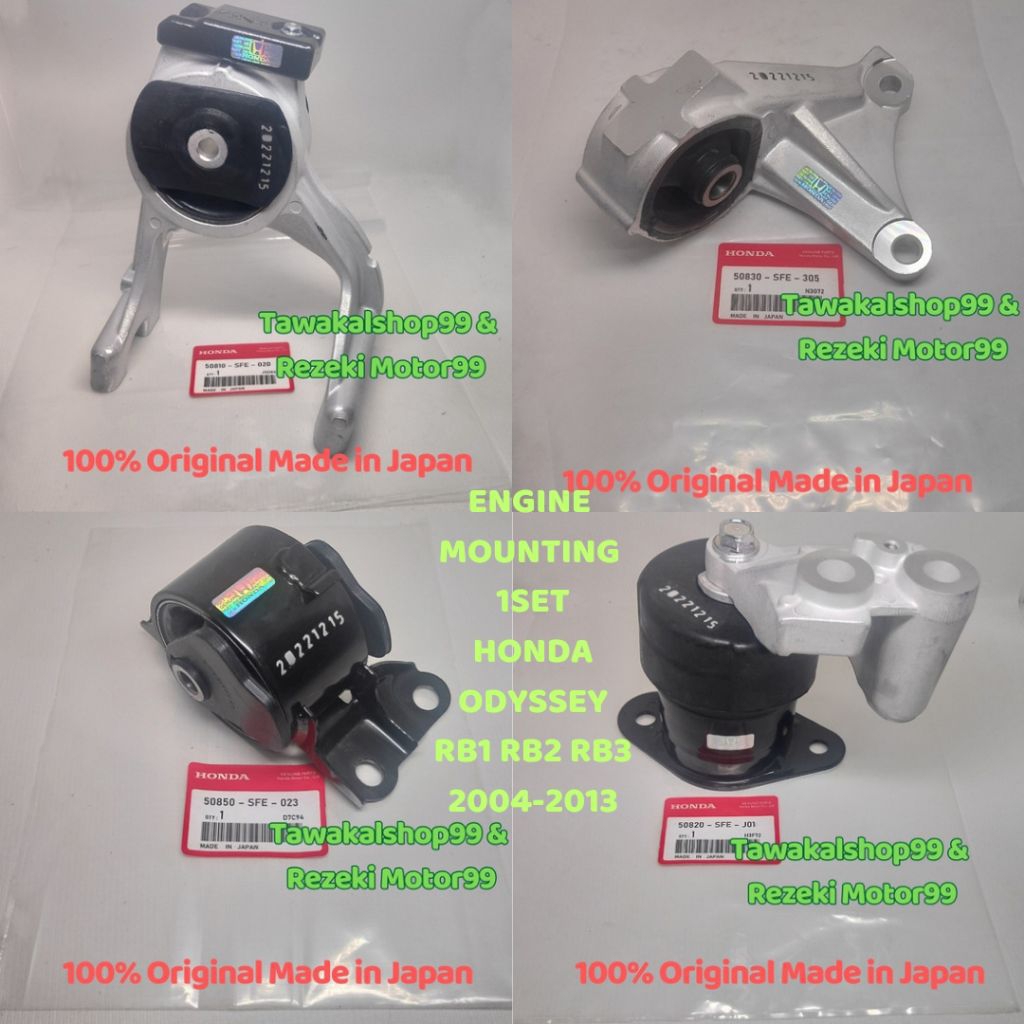 Jual Engine Mounting Karet Dudukan Mesin Set Odyssey RB1 RB2 RB3 ...
