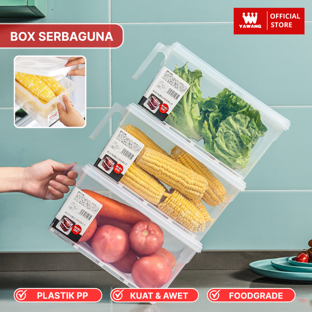 Jual YAWANG Indonesia Kontainer Makanan Kulkas Wadah Penyimpanan ...