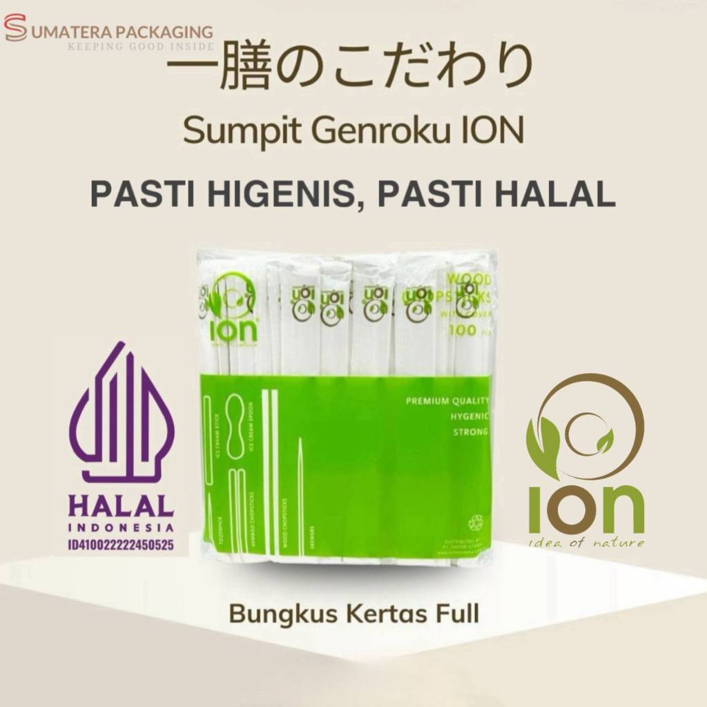 Jual SUMPIT KAYU ISI 100 pcs GENROKU FULL KERTAS SUSHI BENTO MEDAN ...