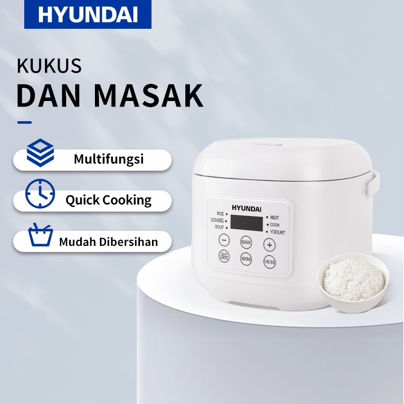 Jual Hyundai Rice Cooker Magic Com 400W 1.8L Serbaguna Anti Lengket ...