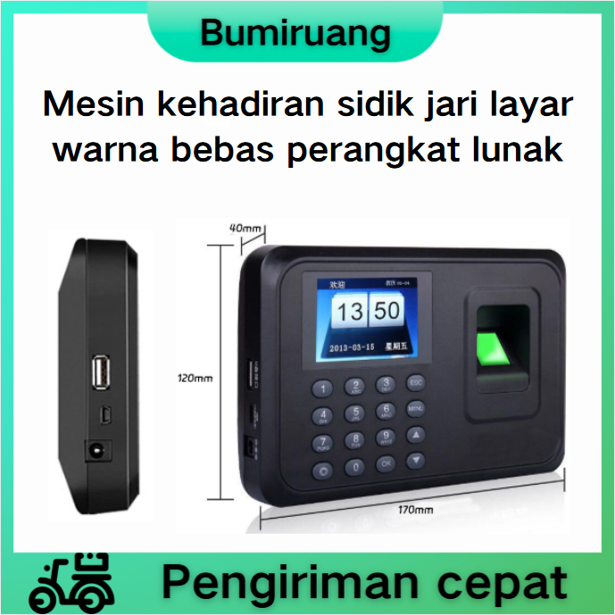 Jual BUMIRUANG Absence Machines mesin absensi Fingerprint Bahasa ...