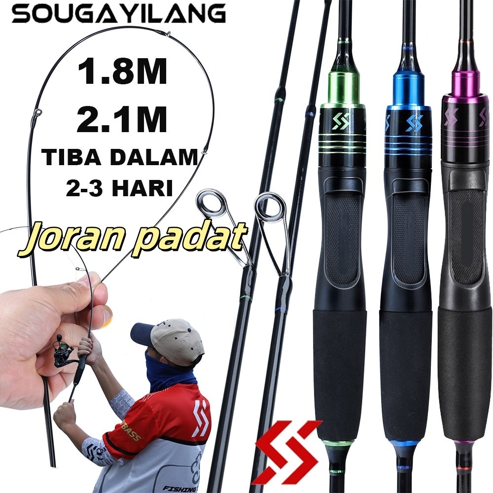 Jual Sougayilang Joran Pancing 1.8M/2.1M Casting/Spinning Carbon Fiber 2 Section Max Drag 8kg ...
