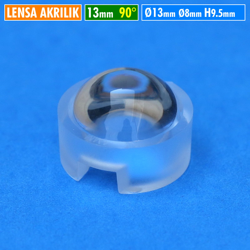 Jual Lensa 13mm Mini 90 Derajat Convex Concave Lens Transparan LED HPL ...