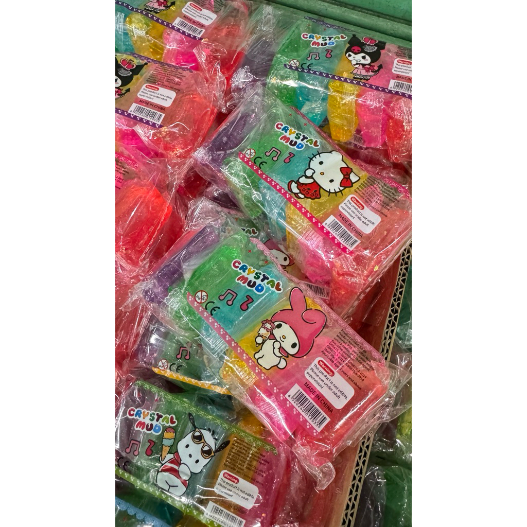 Jual SLIME CLAY CRISTAL MUD ISI 6pcs (3PAK) | Shopee Indonesia