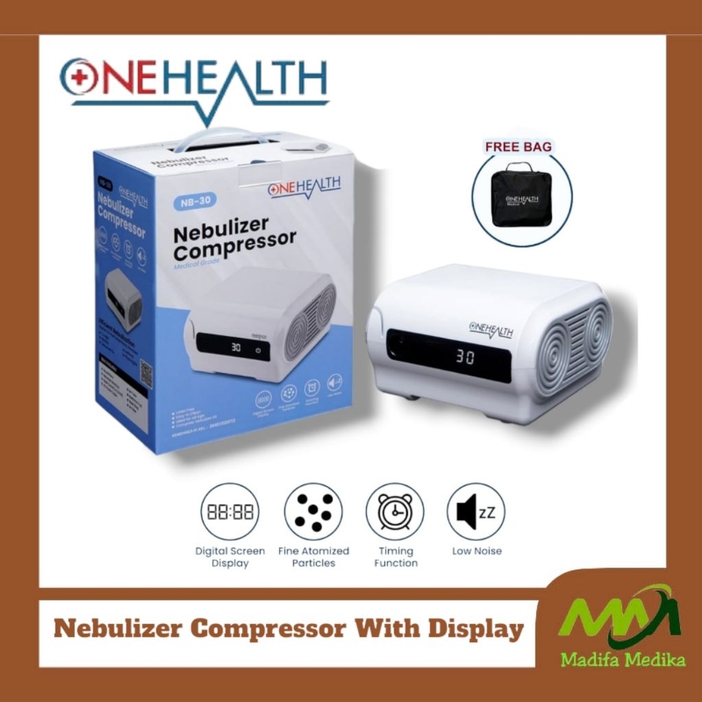 Jual Nebulizer Compressor Medical Grade OneHealth NB 30 Nebulizer With ...
