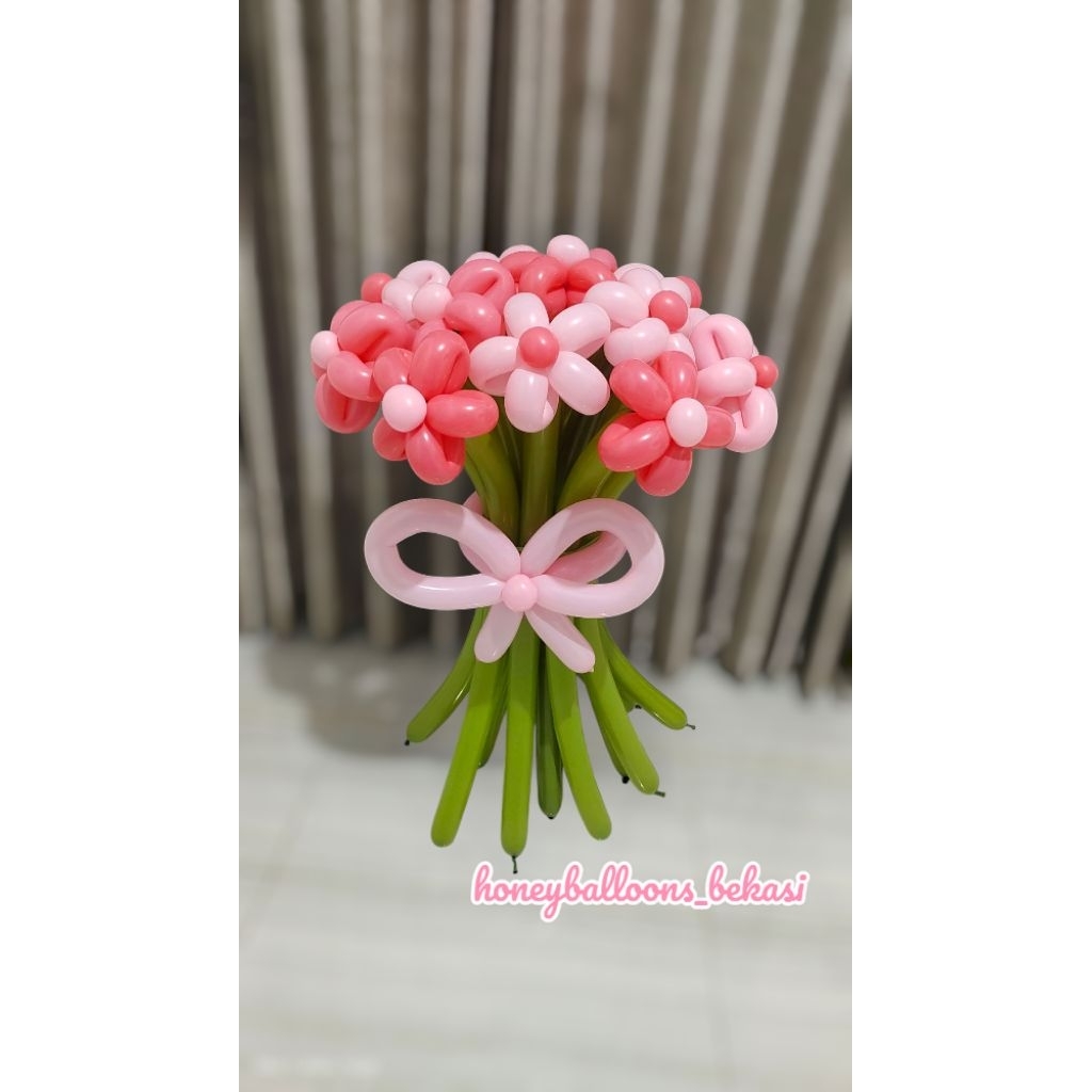 Jual 3 JAM SIAP KIRIM - Bunga Balon 12 Tangkai - Korean Flower Bouquet ...