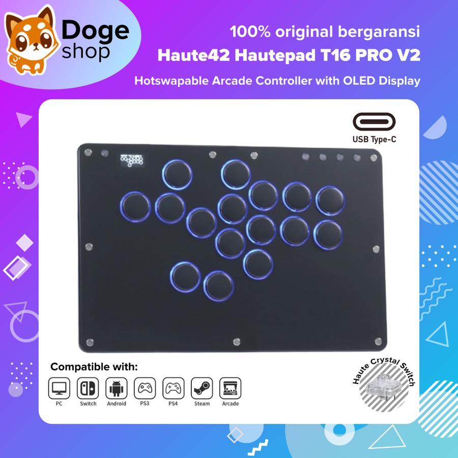 Jual Haute42 Hautepad T16 Pro V2 Leverless Arcade Fighting Stick ...