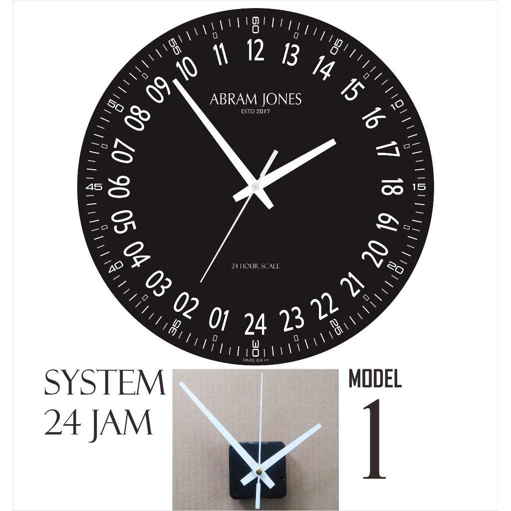 Jual Mesin Jam Dinding Sistem 24 Jam - Untuk Jam Dinding Berskala Waktu ...