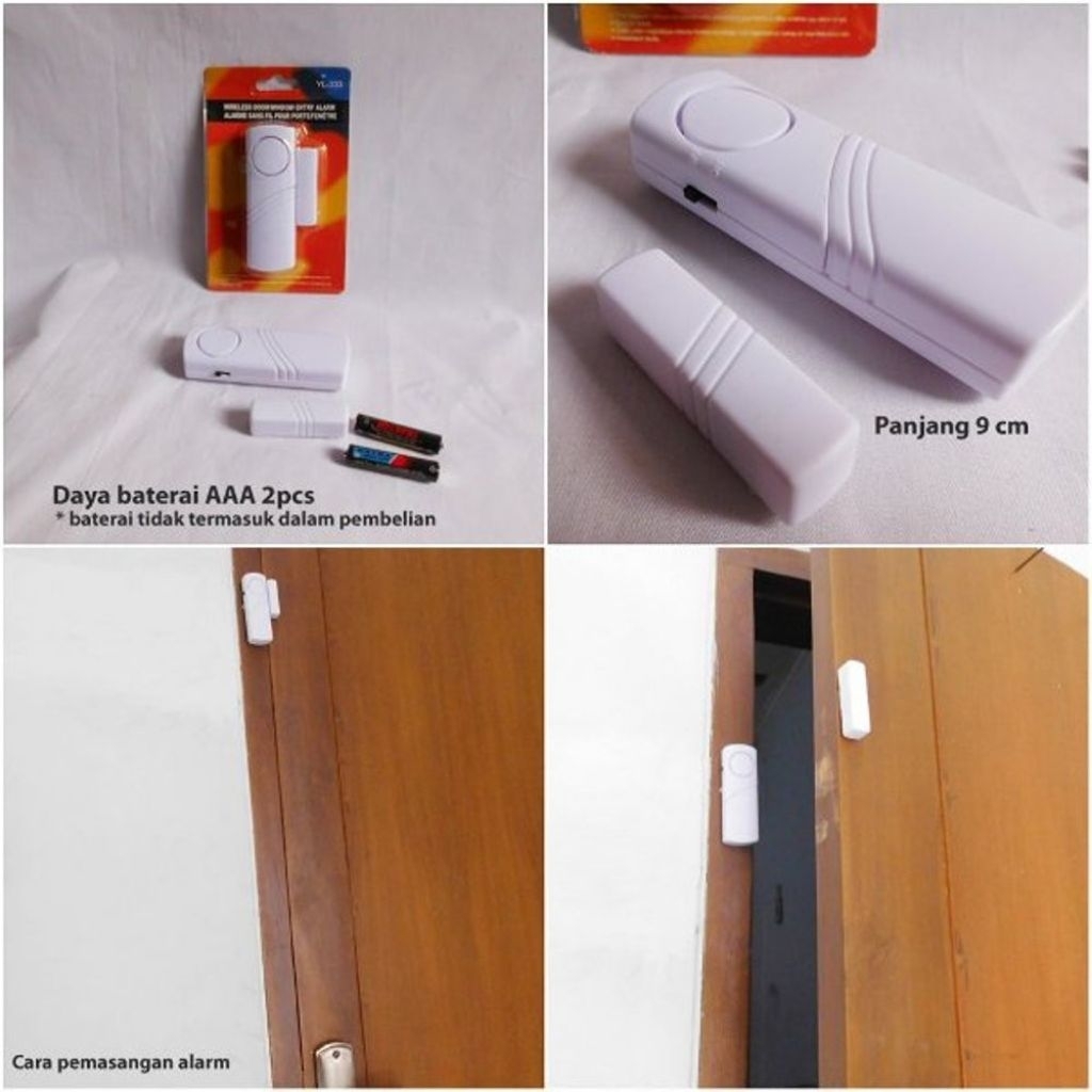 Jual Alarm Pintu Jendela Rumah Sensor Anti Maling Alarm Tempel Rumah ...