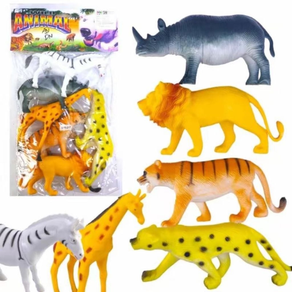 Jual Mainan Binatang Wild Animal Bahan Karet SNI Anak Aman Tahan Lama ...