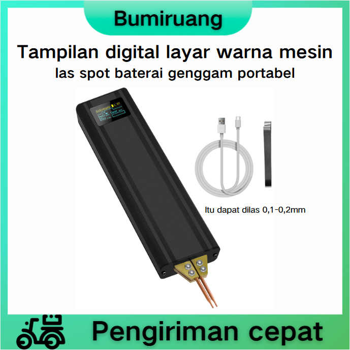 Jual BUMIRUANG Mesin Las Spot Portable 80 Mode 5000mAh Layar OLED Type ...