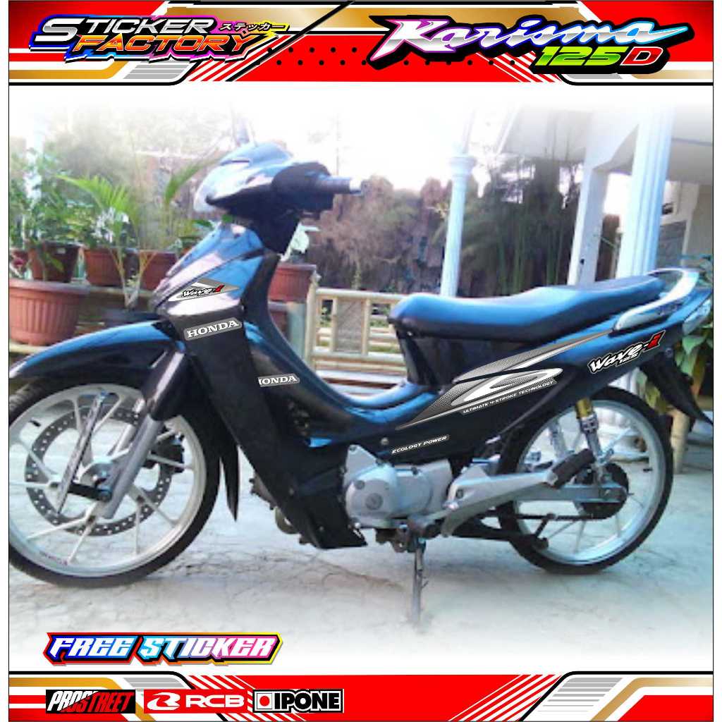 Jual STRIPING VARIASI HONDA KARISMA 125 D WAVE/ STIKER LIST MOTOR HONDA ...