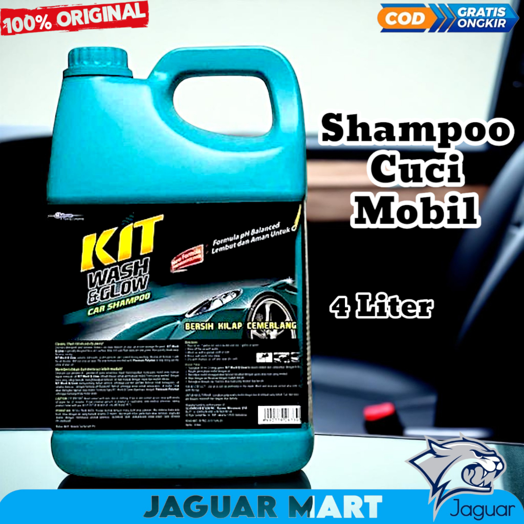 Jual SHAMPOO MOBIL KIT WASH AND GLOW KILAP 4LITER | Shopee Indonesia