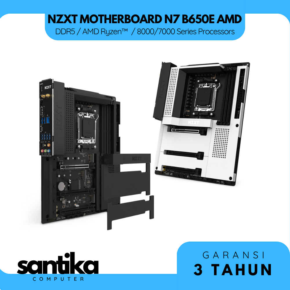 Jual NZXT Motherboard N7 B650E AMD Ryzen DDR5 8000/7000 Series Processors - Mobo NZXT N7 B650E ...