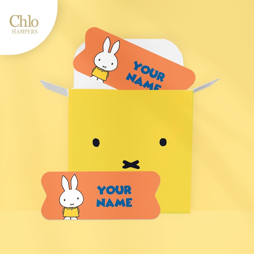 Jual Stiker Nama Custom Waterproof Miffy | Shopee Indonesia