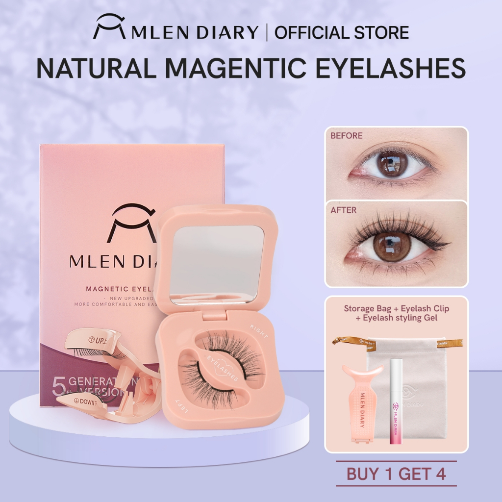 Jual 【Beli 1 Dapat 4】MLEN DIARY Bulu mata Magnetic BALLET FAIRY eyelash ...