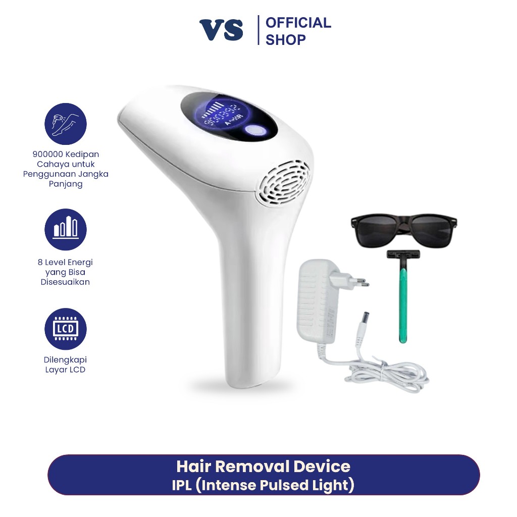Jual AM001 IPL Laser Hair Removal 900000 Flashes 8 Gear Permanen Dengan ...