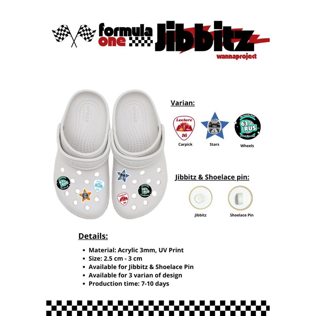 Jual [PRE ORDER] Jibbitz F1 Formula1 Racer acrylic keychain | Shopee ...